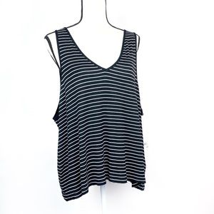 bp | Tops | Bp Black White Striped Tank Top | Poshmark